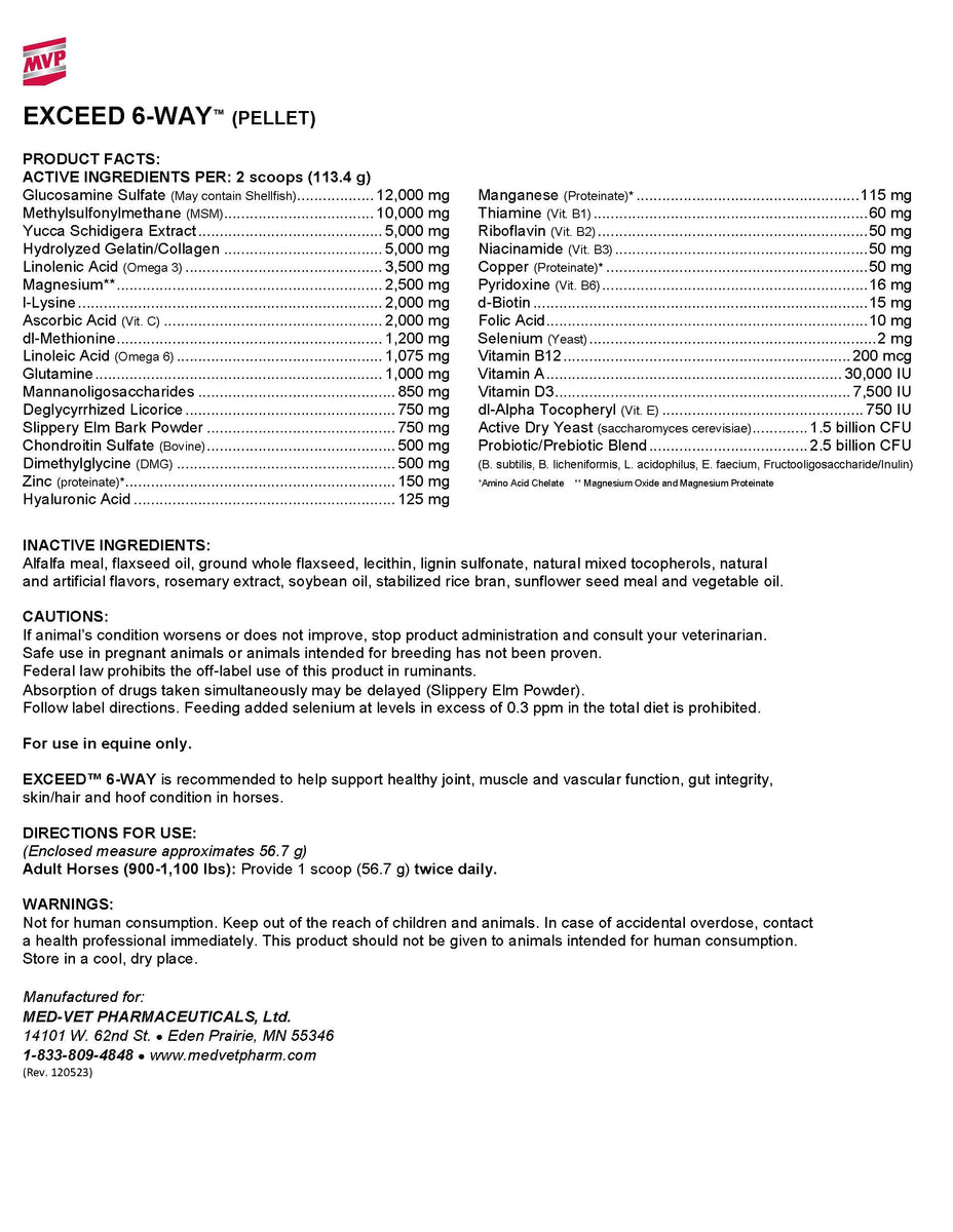 Exceed 6-Way (Pellets) - Lubbock, TX - Amarillo, TX - HF&C Feed