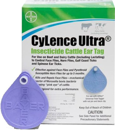 Elanco CyLence Ultra® Insecticide Cattle Ear Tag (pyrethroid) - Lubbock ...